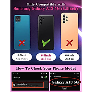 Goocrux for Samsung Galaxy A13 5G Case Skeleton for Women Girls Cute Skull Girly Phone Cover Gothic Design Aesthetic with Slide Camera Cover Funny Cool Cases for Galaxy A13 6.5''