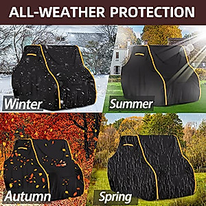 StarknightMT UTV Cover 2-3 Seaters, Universal 420D Heavy Duty Cover Compatible with Can Am X3 Defender Commander Polaris RZR Ranger CFMOTO ZForce UForce Pioneer Kawasaki Mule Teryx 128"x57"x72"