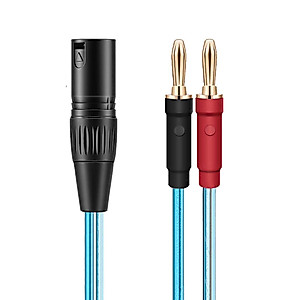 gotor XLR to Banana Speaker Cable XLR to Banana Plug Adapter XLR Male to Banana Plug Adapter 3.28ft (XLR Male)