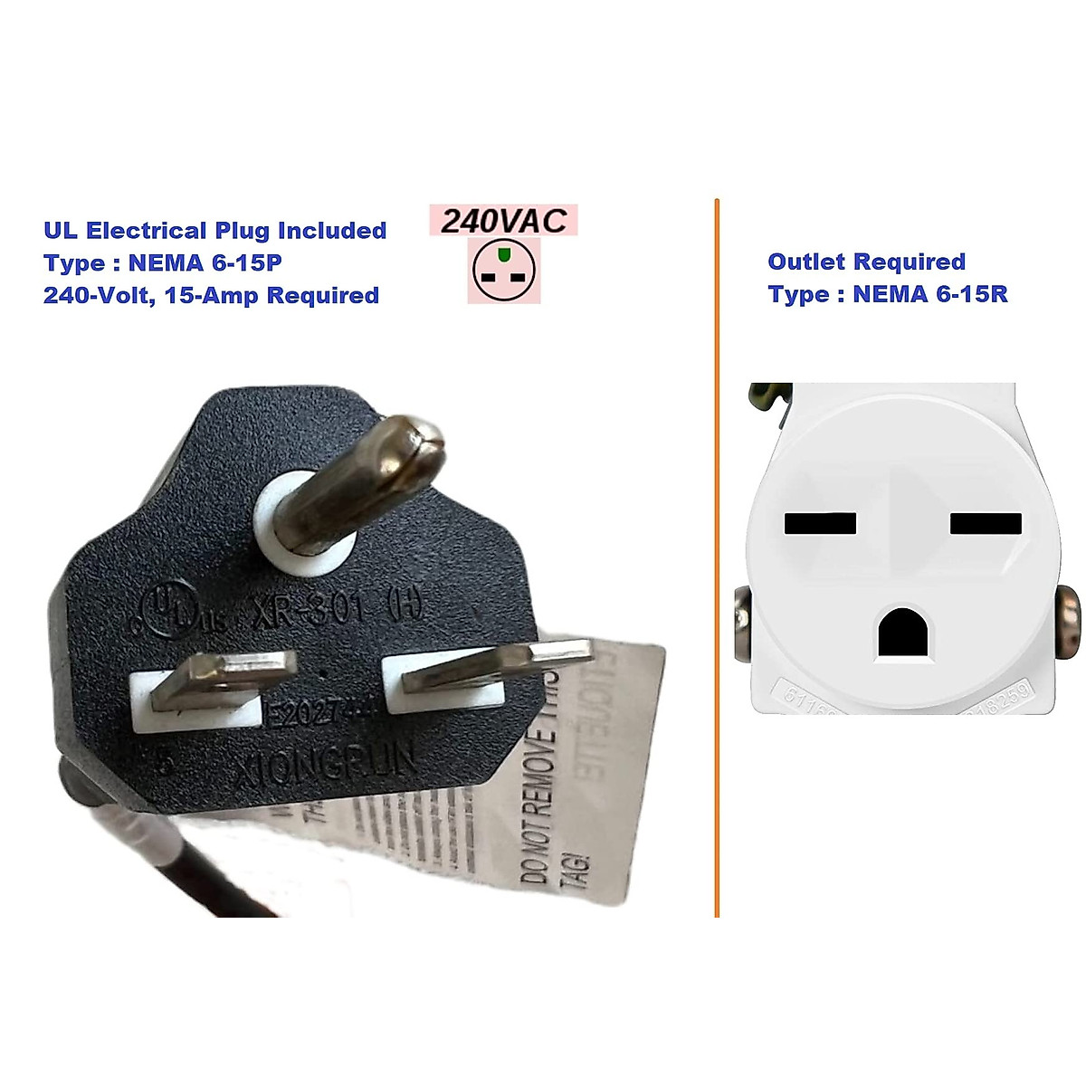 Dr. Infrared Heater 10,260 BTU Infrared Heater, Indoor and Outdoor Heater for Patio, Garage, Commercial & Residential, 3000W, 220-240V with Remote, Black