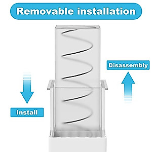 Mandycng Replacement Towel BAR 24" Rod Spring Loaded Ends Durable Plastic Wall Mounted