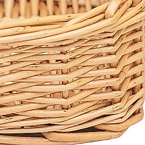 Rectangle small wicker baskets for sundries 3pcs storage bins.