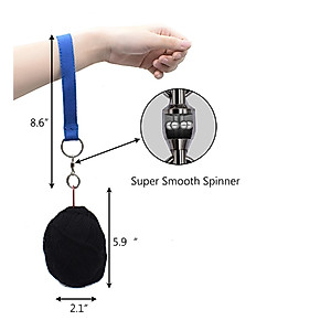 Wrist Yarn Holder Portable Yarn Ball Holder Light Weight to Go Yarn Spinner for Crocheting and Knitting, 2 Pack