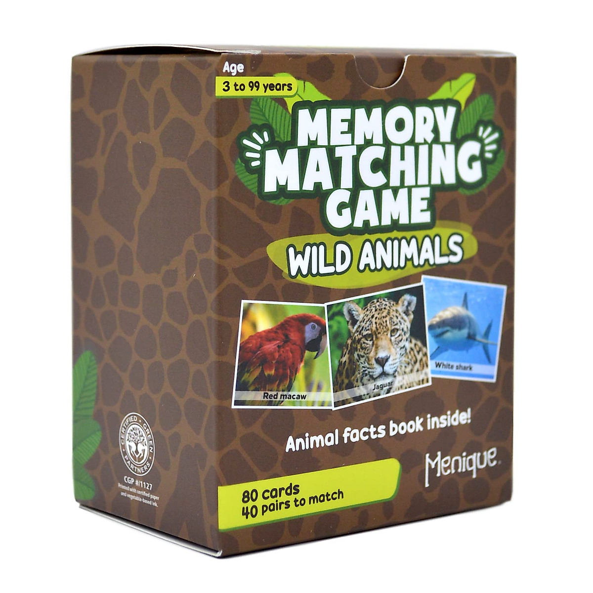 Menique, Wild Animals, Memory Matching Game