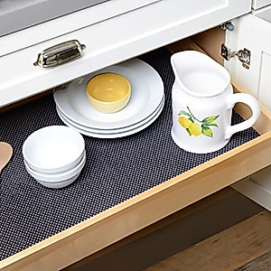 Magic Cover Thick Grip Non-Adhesive Shelf Liner, 18-Inch by 5-Feet, Blue (05F-187904-06)