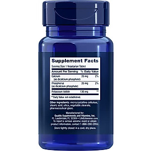 Life Extension Potassium Iodide 130mg 14 Tablets