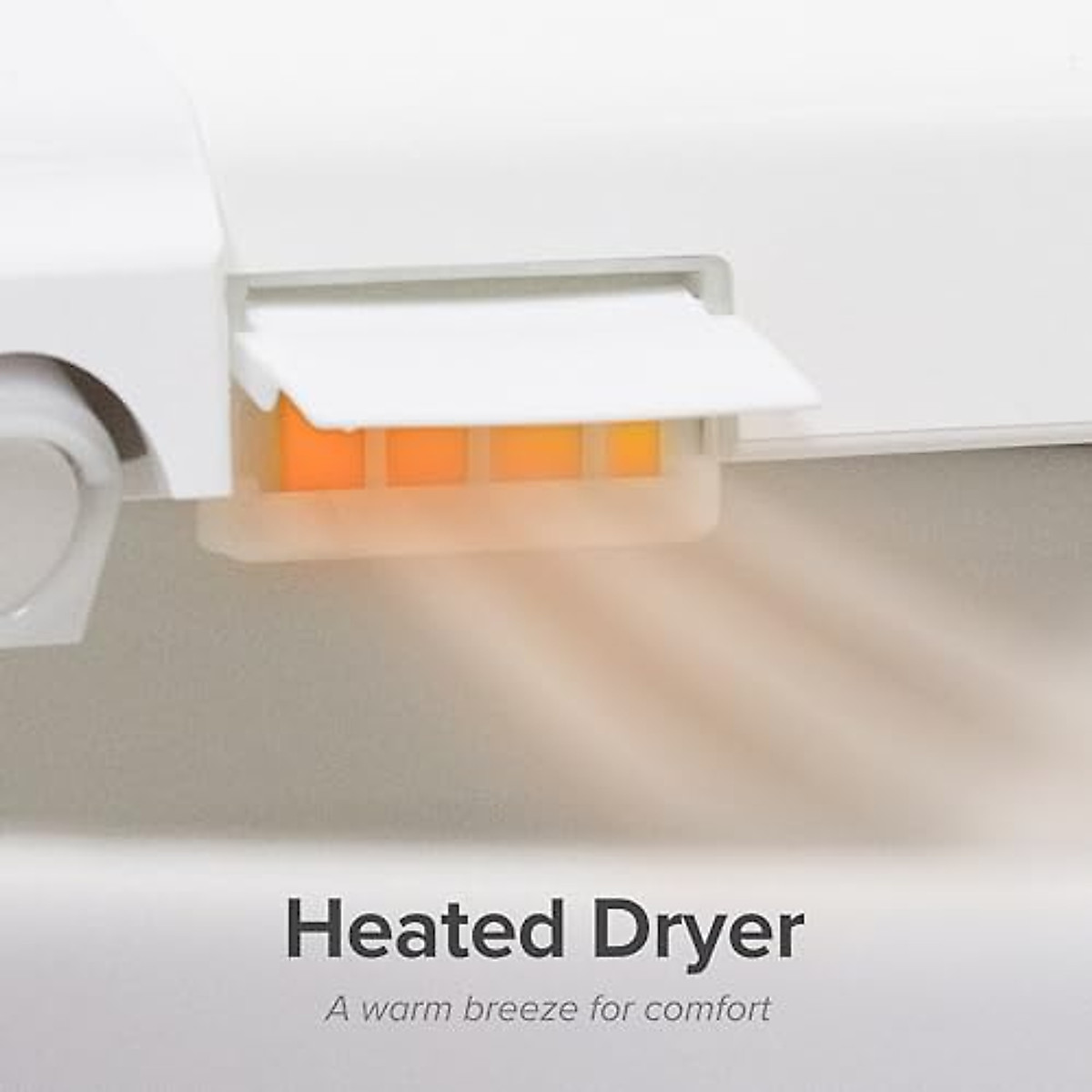 SmartBidet SB-2600 Electric Bidet Seat for Elongated - Electronic Heated Toilet Seat with Warm Air Dryer and Temperature Controlled Wash Functions (Unlimited Hot Water)