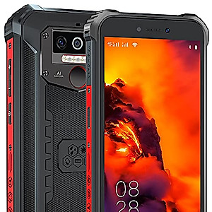 OUKITEL WP5 Pro Rugged Unlocked Smartphone, 5.5''HD+ Screen, 8000mAh Battery Rugged Cell Phone, 4GB+64GB Android, IP68 Waterproof 4G LTE Dual Cellphone, Face ID Fingerprint GPS