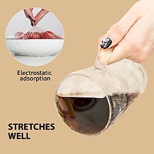 Plastic Food Wraps 12 Inch x 100 Square Foot Plastic Food Wrap with Slide Cutter, Microwave Safe, BPA-Free, Clear Plastic Food Wrapping Film, Non Tear, Ideal for Containers, Food Storage