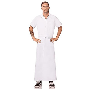 Chef Works Unisex Full-Length Chef Apron, White, One Size