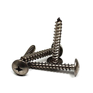 10 x1-1/4" SS Phillips Truss Head Screw Set 80 Piece Dock Bumper Edging Piling Cone Fastener