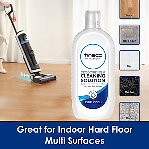 Tineco Floor Cleaning Solution for iFLOOR, iFLOOR 3, FLOOR ONE S3, FLOOR ONE S5, FLOOR ONE S5 COMBO Wet Dry Vacuum (33.8 OZ)