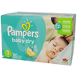 Pampers Baby Dry Size 1 Diapers Super Pack - 120 Count