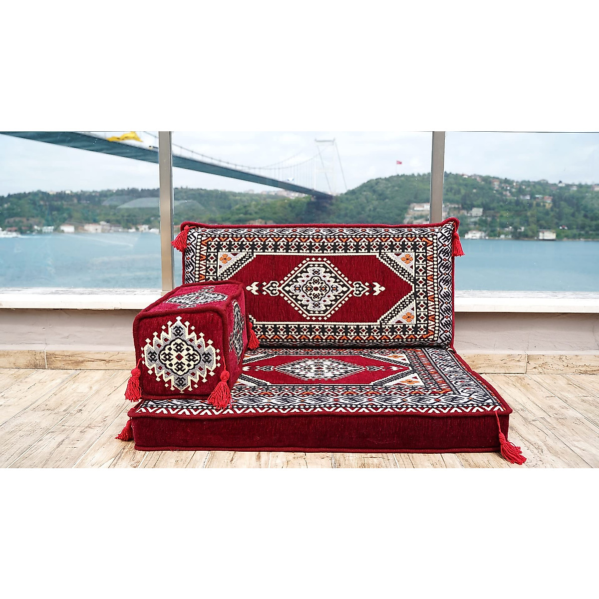 Arabic Living Room, Moroccan Home Decor, Floor Cushion, Arabic Floor Couch, Turkish Floor Sofa, Ethnic Sofa, Arabic Sofa Seating
