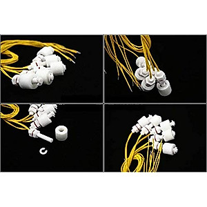 Liyafy 5 Pcs Right Angle White Plastic PP Float Switch Fish Tank Liquid Water Level Control Sensor XSL-3508-P