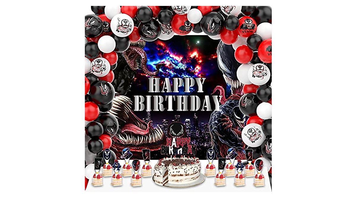 Venom Balloons Party Supplies Kit - Perfect for Venom-Themed Events