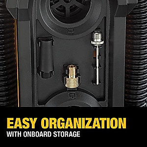DEWALT 20V MAX Tire Inflator, Compact and Portable, Automatic Shut Off, LED Light, Bare Tool Only (DCC020IB)