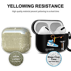 Gedicht for Airpods Pro 2nd Generation Case 2022 Air Sports Shoes, Protective TPU Soft Cases Cover Rugged for Apple Airpod Pro 2 with Keychain for Women Men，Black Blue