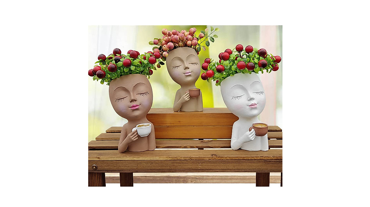 Stylish Face Planter for Indoor & Outdoor Plants
