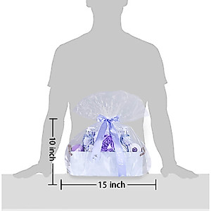 Spa Gift Baskets for Women Lavender Bath and Body At Home Spa Kit Mothers Day Spa Gifts Ideas - Luxury 15pcs with Bath Bombs, Shampoo Bar, Eye Mask, Shower Gel, Bubble Bath, Salts, Body Scrub Lotion