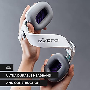 Astro A10 Gaming Headset Gen 2 Wired Headset - Over-Ear Gaming Headphones with flip-to-Mute Microphone, 32 mm Drivers, for Playstation 5/ 4, Nintendo Switch, PC, Mac - White
