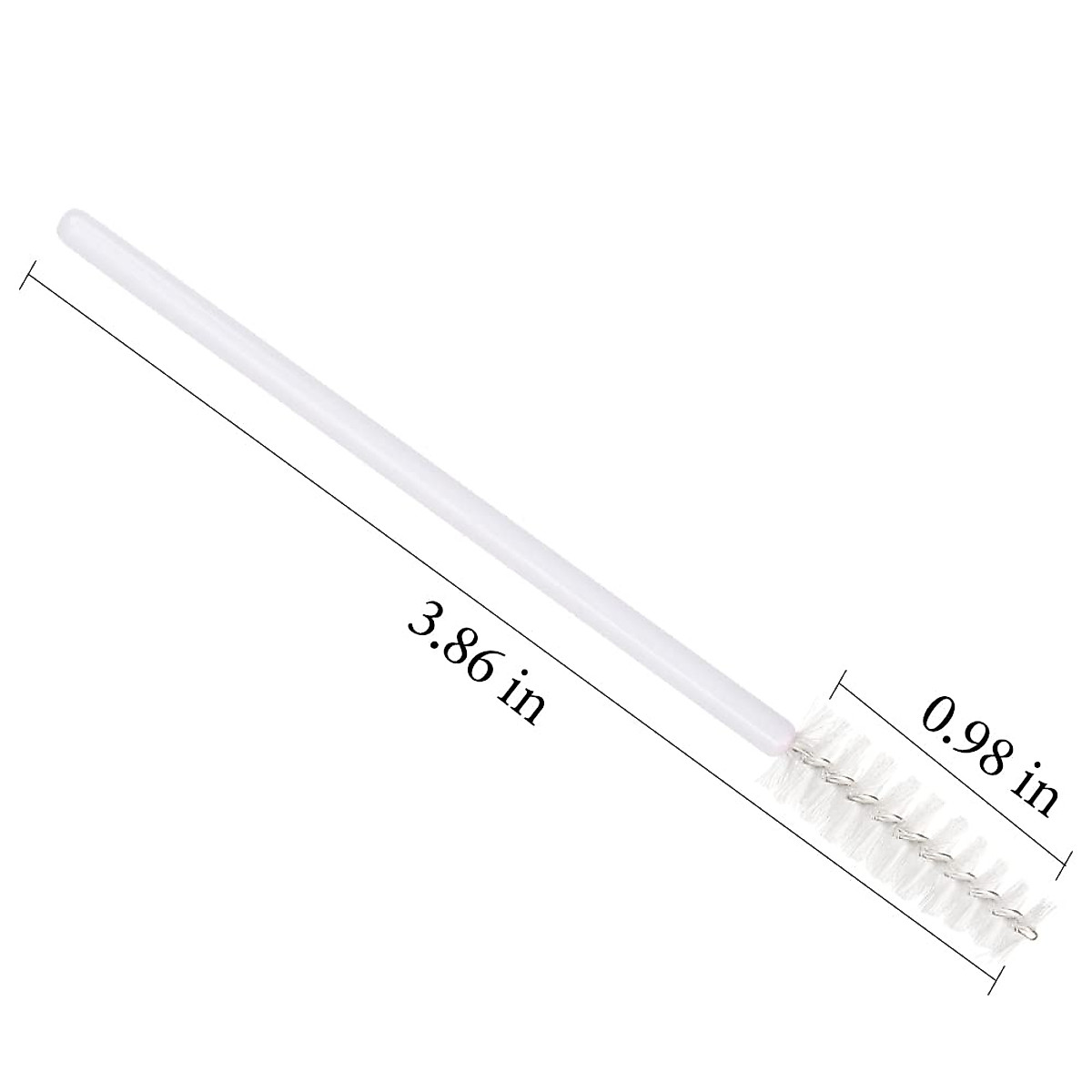 300 Pack Eyelash Mascara Wands Disposable Lash Brushes for Extensions Makeup Brush Applicators Tool Kit, White/White