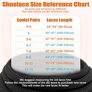DELELE 2Pair Oval Shoes laces 42 Colors Half Round 1/4" Athletic ShoeLaces for Sport/Running Shoes Shoe Strings Black -45 inch