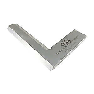Kinex 4001-03-100 Machinist Knife Edge Solid Inspection Square 4 x 2-3/4 x .240 Inches Thick (100 mm x 70 mm) DIN 875/00 (Square w/in 3 microns or 0.0001 Inches)