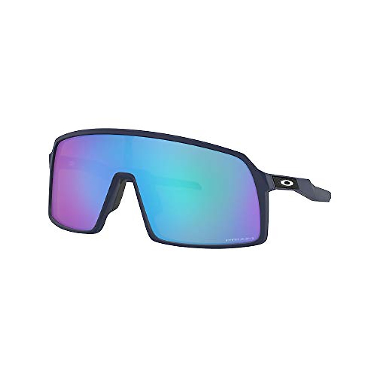 Oakley Men's OO9406A Sutro Low Bridge Fit Rectangular Sunglasses, Matte Navy/Prizm Sapphire, 37 mm