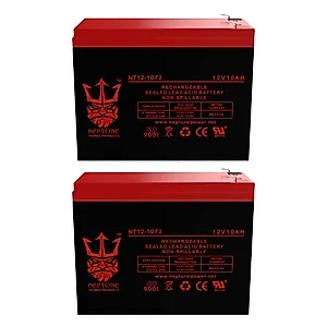 Neptune Power Products replacement 12V 10AH Replacement for SHOPRIDER Echo 3 SL73 Battery - 2 Pack