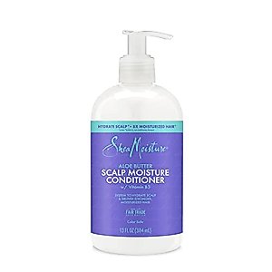 SheaMoisture Scalp Moisture Conditioner Aloe Butter & Vitamin B3 Hair Care With A Boost Of Hydration To Hydrate Scalp + Moisturized Hair 13oz