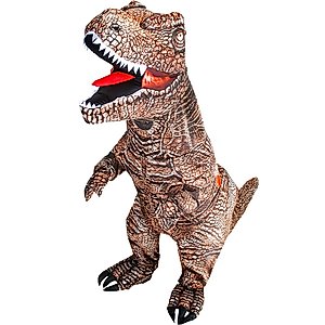 Dinosaur Costume for Adult, Inflatable Dinosaur Costume Adult, T-Rex Costume Blow up Funny Halloween Dino Costumes Fancy Dress, for Women Teens