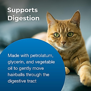 Pet-Ag Hairball Solution Gel Supplement for Cats - 3.5 oz - Helps Prevent and Reduce Hairballs in Cats 6 Months and Older