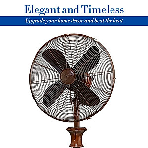 DecoBREEZE DBF0426 Pedestal Standing Floor Fan, 16-Inch, Raleigh