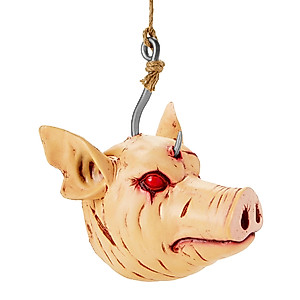 Spirit Halloween Hanging Severed Pig Head | Décor | Hanging Decorations | Halloween Décor