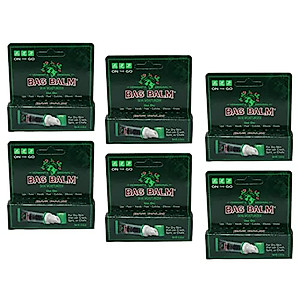 Bag Balm Original On-the-Go Lip Balm Tubes for Chapped Lips, Dry Hands, Skin Irritations and More (Pack of 6 Tubes)