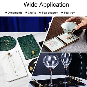 Large Silicone Resin Tray Molds,3PCS Agate Geode Coaster Resin Molds,Include Square Mold,Rectangle Mold,Silicone Mold for Making Coaster,Trays,Cup Mats,Home Decoration