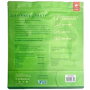 (Pack of 3) Nutri Bites Freeze Dried Beef Liver Dogs&Cats Treats 17.6 oz