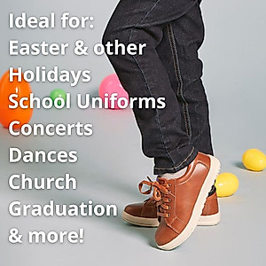 Deer Stags Boys' Kane Dress Fashion Sneaker in Dark Tan / 11 Little Kid