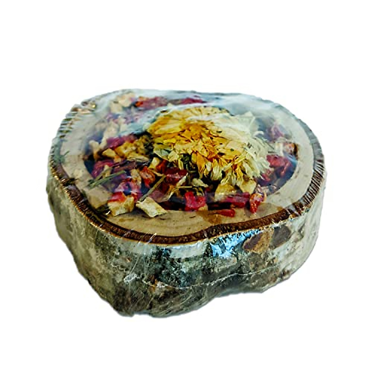 Living World Green Snack Bowl, 2-in-1 Snack Feeder and Chew Toy for Small Animals, Vegetable Medley