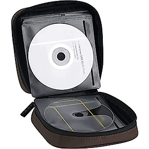 CD Case DVD Case Storage: 40 Capacity CD Holder CD Organizer Portable CD Binder CD Disc Case DVD Wallet Movie Case Small CDs Booklet DVD Album Compact CD Folder Blu Ray Disk Case