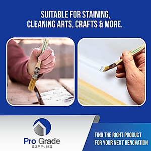 Pro Grade - Chip Paint Brushes - 96 Ea 1/2 Inch Chip Paint Brush Light Brown