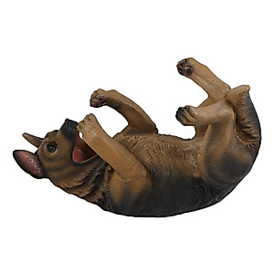 Ebros Lifelike Purebreed Pedigree Canine Adorable German Shepherd Dog Wine Bottle Holder Figurine Statue As Kitchen Wine Cellar Centerpiece Decor Storage Organizer (German Shepherd)