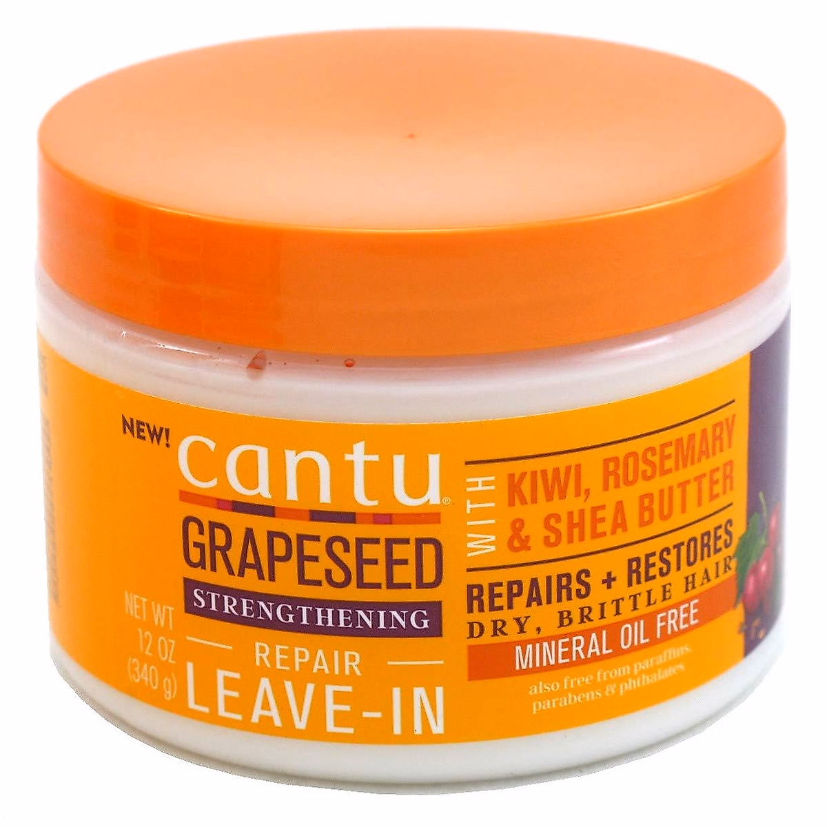 Cantu Grapeseed Leave in Conditioning Cream, 12 oz