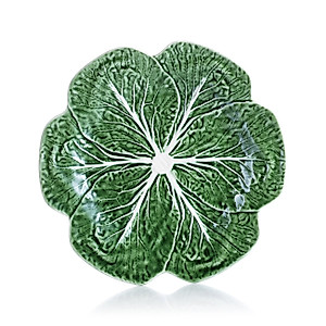 Bordallo Pinheiro Cabbage Green Dinner Plate, Set of 4