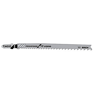 BOSCH T345x F3-Piece 4-1/2 In. 8-12 TPI Progressor for Wood T-Shank Jig Saw Blades