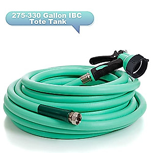 Zonon 2 Pieces 275 330 IBC Tote Tank Adapter Garden Hose Drain Plug Connector Coarse Garden Hose Connector Water Tank Hose Male Adapter for Garden Hose IBC Water Tank Connection, 2 Inch to 3/4