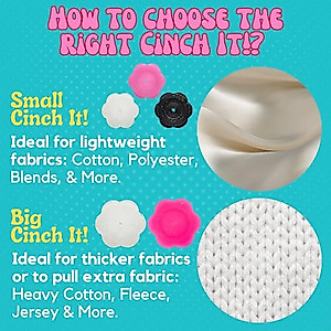 Cinch It! Women’s Clothing Cinch Clips (3-Pack, 2 Small Clips & 1 Big) - Perfect Dress Cinch Clip & Shirt Cincher Clip – Waist Cincher Clip for Slimming Down - Fashion Accessories for Women