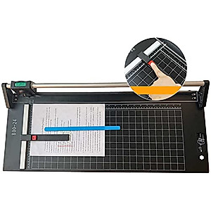 CALCA 24 Inch Precision Rotary Paper Cutter Paper Trimmer 24 inch Manual Sharp Photo Paper Trimmer and Cutters