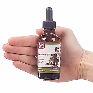 PetAlive EaseSure-S - All Natural Herbal Supplement for Symptoms of Pet Seizures - Reduces Involuntary Muscle Movements and Twitching in Dogs and Cats - 59 mL